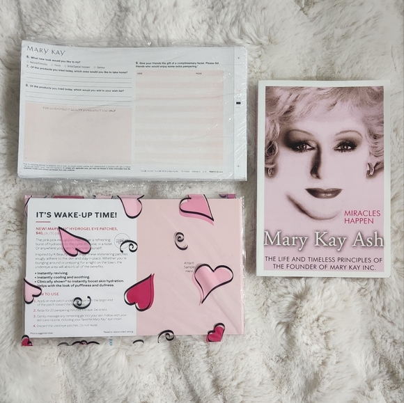 Mary Kay | Makeup | New Mary Kay Pink Heart Design Set Paper Reciepts ...